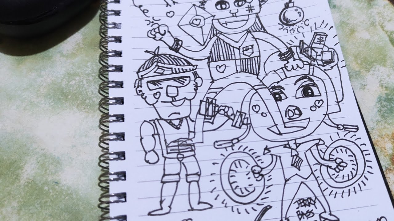 The Trio - Full drawing, doodles - YouTube