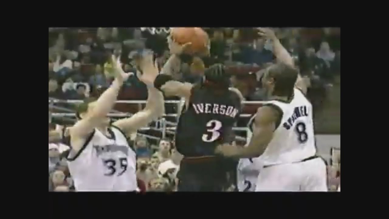 Allen Iverson Highlights @ Timberwolves, 2003-04. 28 Points 9 Ast ...