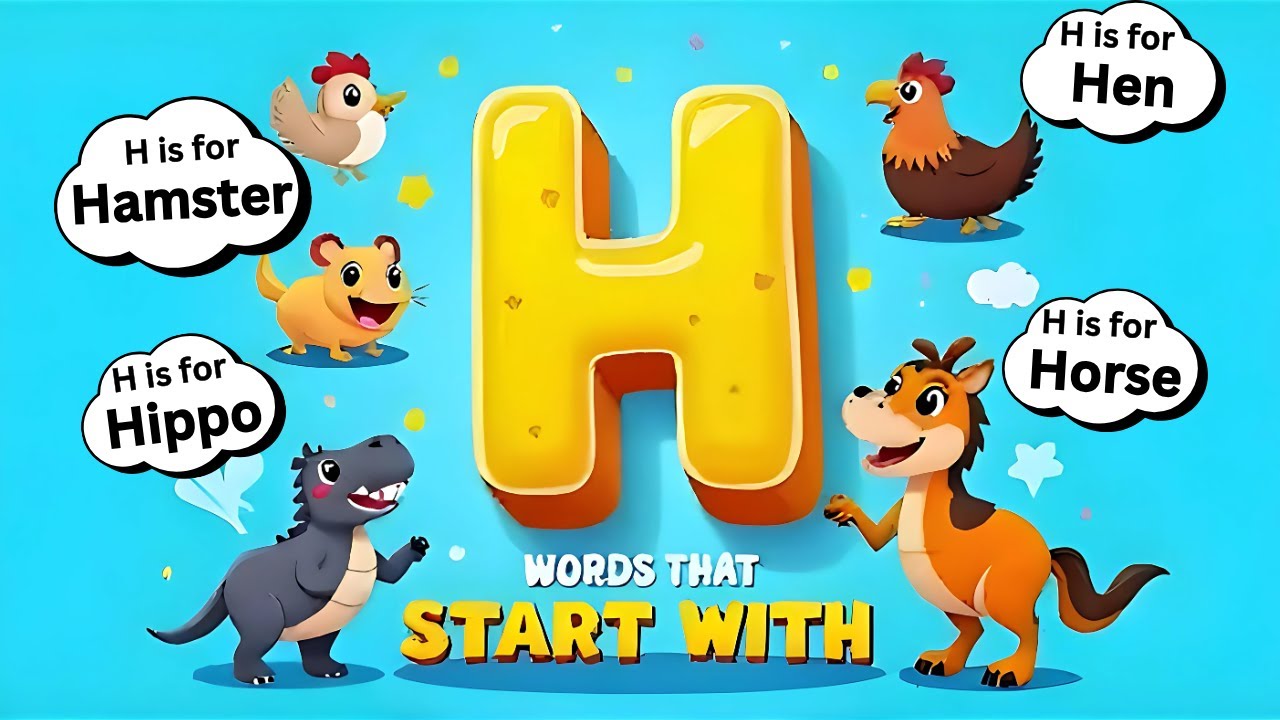 Alphabet H Words | Fun Learning Vocabulary Words for Kids | Alphabet ...