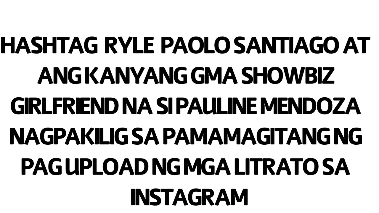 HASHTAG RYLE SANTIAGO AT GIRLFRIEND NA GMA ARTIST UMAMIN NA - YouTube