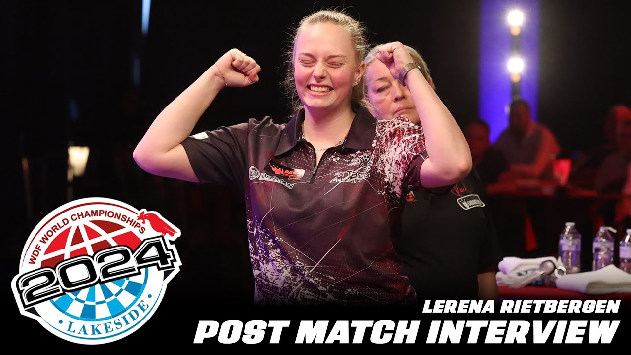 Lerena Rietbergen vs Aletta Wajer | Post match interview #Lakeside2024 ...