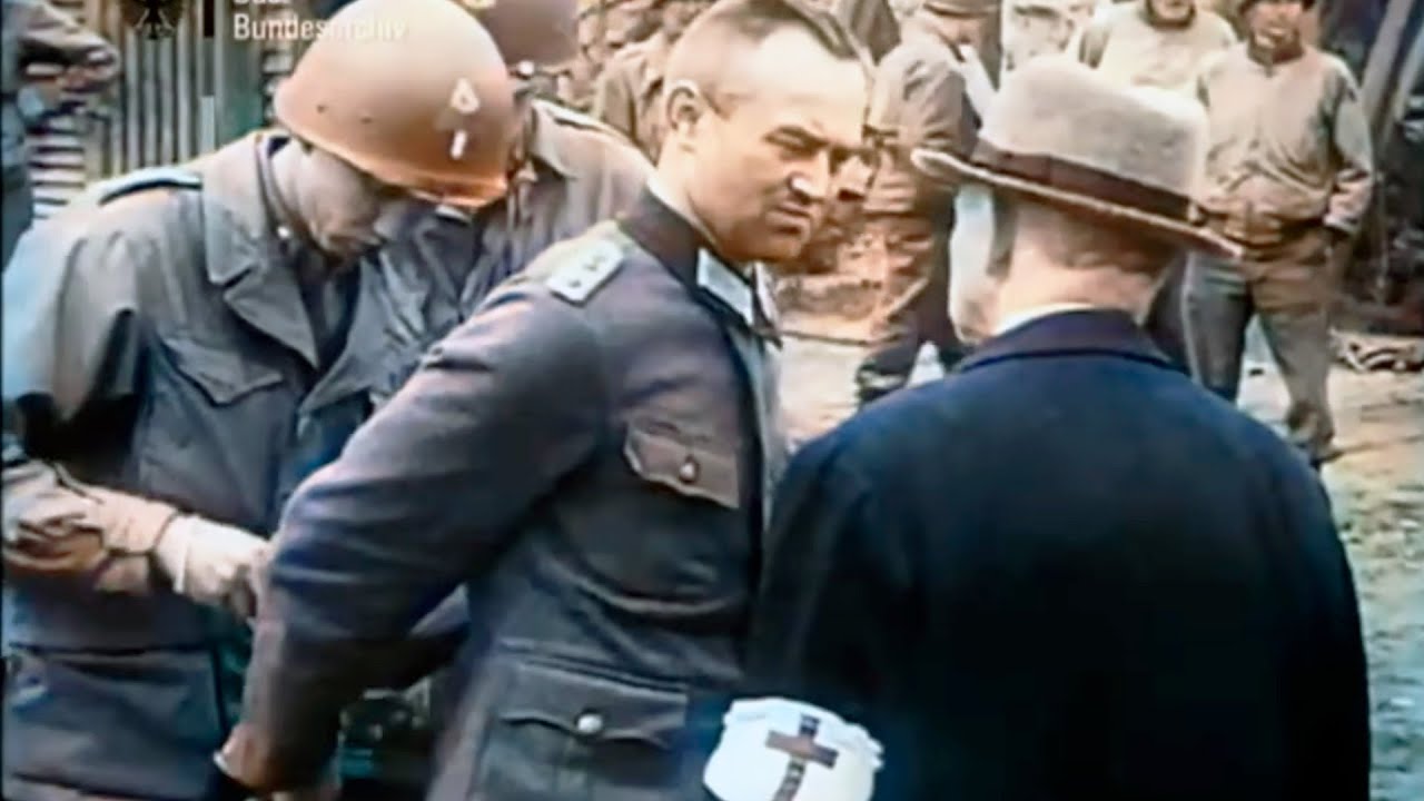 Los últimos momentos de Kurt Bruns: oficial nazi ejecutado por un pelotón de fusilamiento, 1945 ...