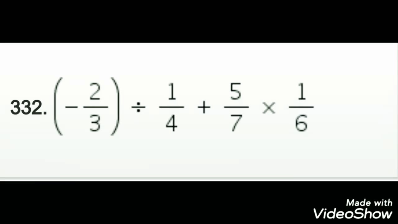 Polinomios Aritméticos con Números Racionales |Números Racionales | Ej ...