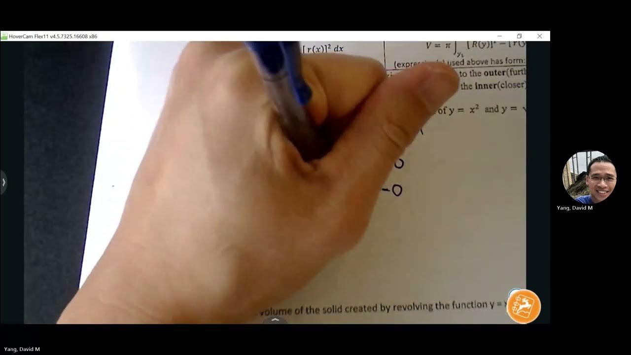 AB Calc 7.2b Volume by Washer Method - YouTube