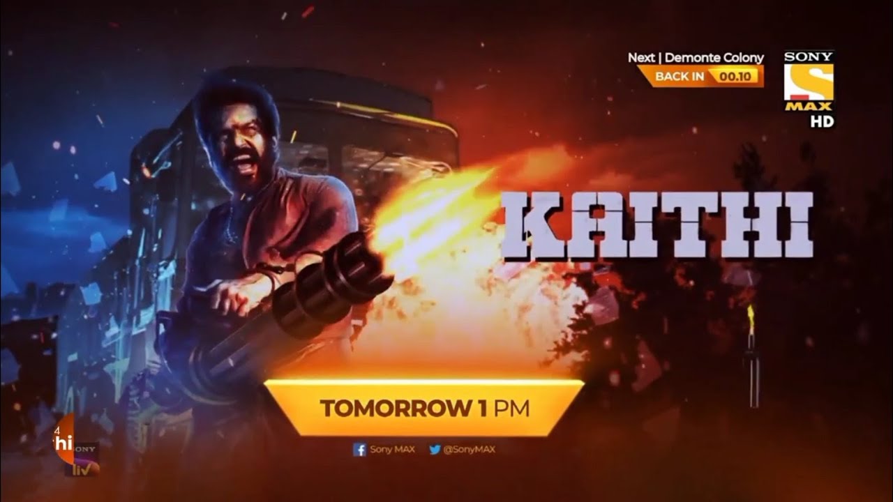 Kaithi-Tomorrow 1pm on Sony Maxhd - YouTube