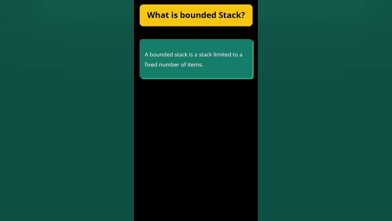 9. What is a Bounded Stack #Shorts #algorithm #datastructures #daa #algorithmanalysis - YouTube