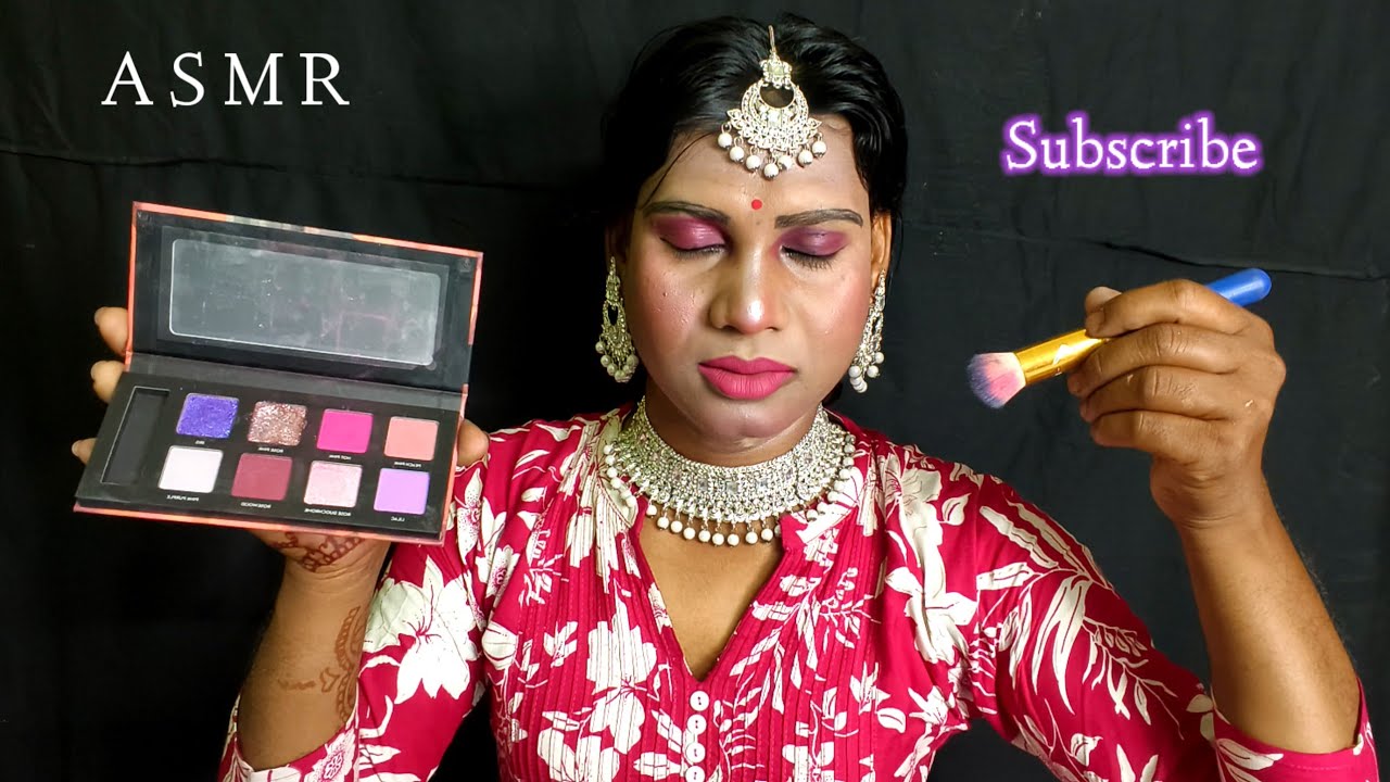 ASMR~ Wedding Party Makeup Doing My Face (Mouth Sounds) 💄 - YouTube