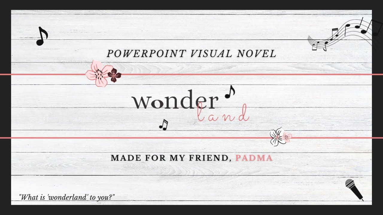 PPT VISUAL NOVEL GIFT FOR FRIEND - YouTube