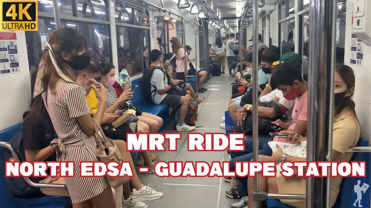 MRT Ride : North EDSA Station to Guadalupe Station - YouTube