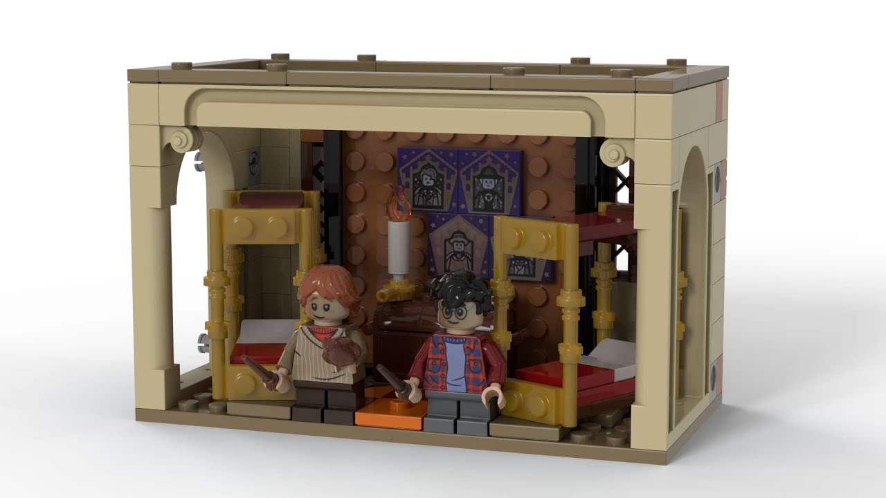 Lego 40452 Hogwarts Gryffindor Dorms Speed Build Studio Bricklink LDD ...
