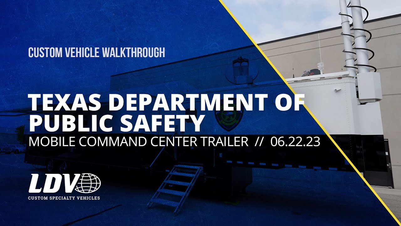 Texas Department of Public Safety Mobile Command Center Trailer - YouTube