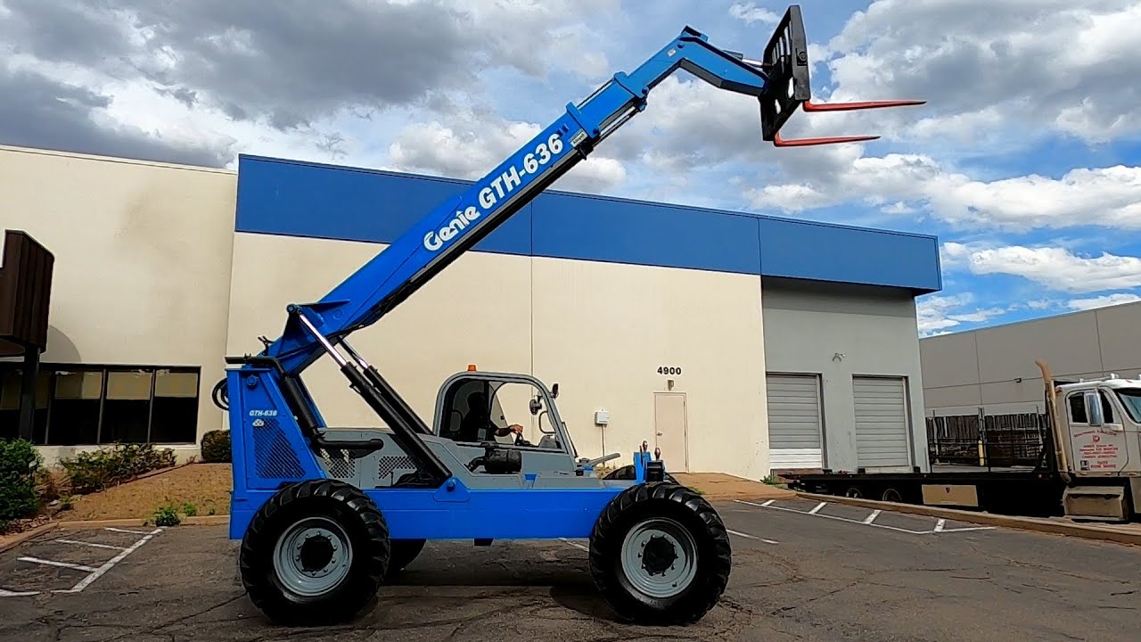 GENIE GTH-636 6,000lb Diesel #9376 - Telehandler for Sale - YouTube