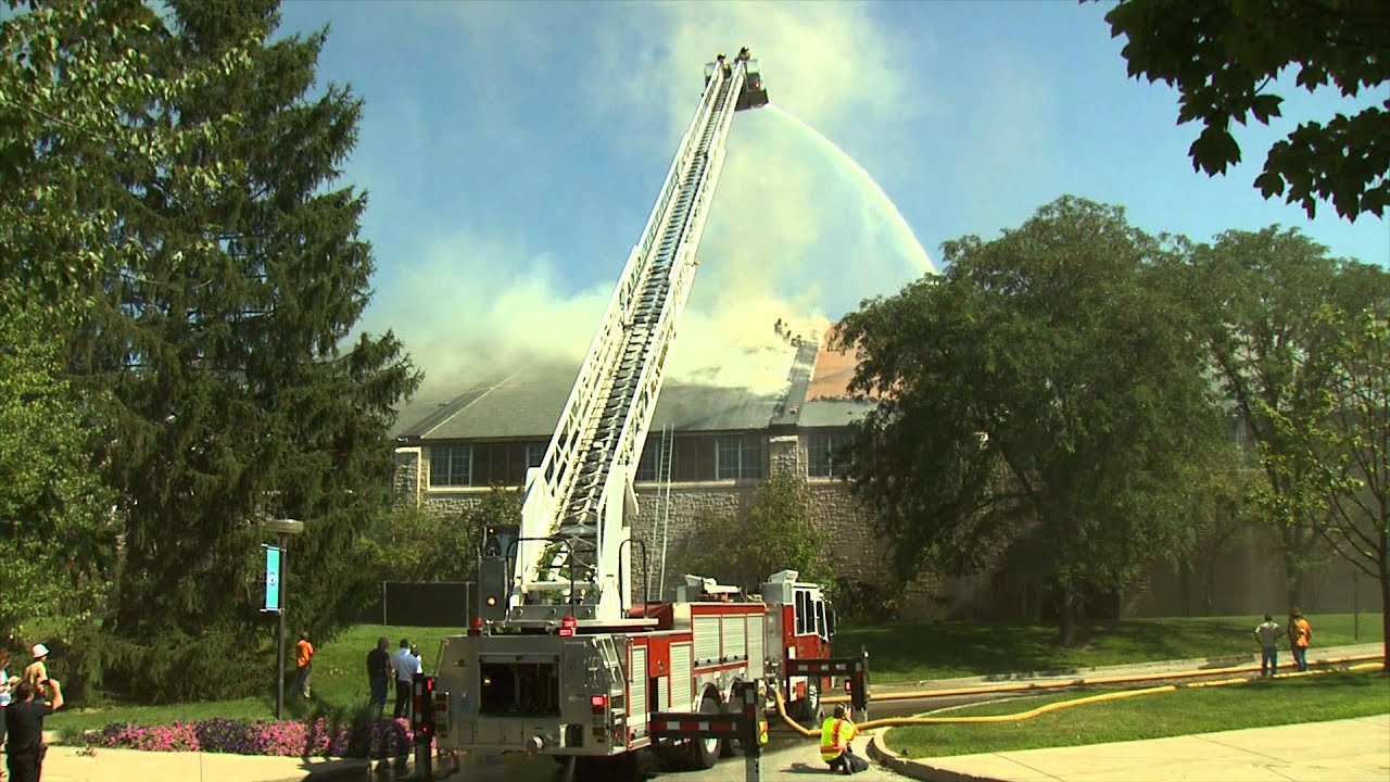 Fire At IU's HPER Building - YouTube