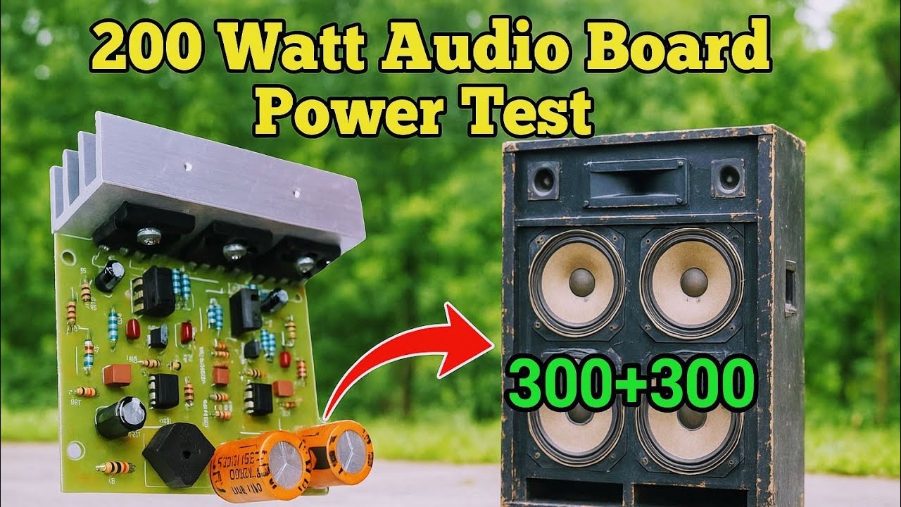 200 watt amplifier board sound test |200 watt stereo amplifier board ...