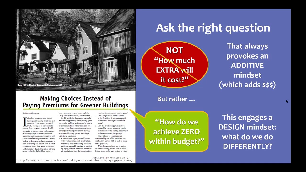 Ann Edminster, Design AVEnues: "Zero Emission Dwellings, How Does a ...