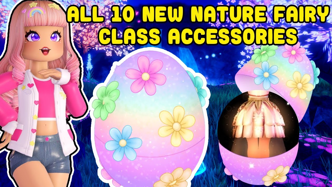 ALL 10 NEW Nature Fairy Class Accessories Royale High Spring Easter ...