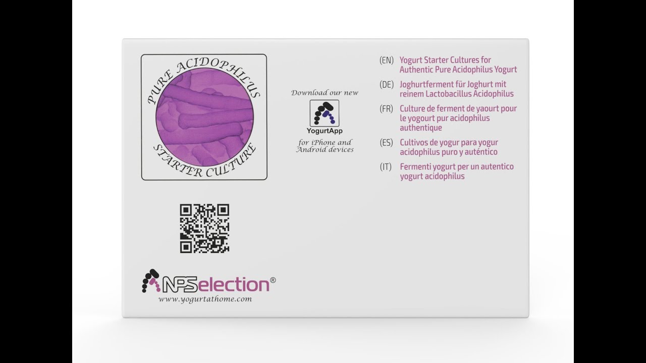 PURE ACIDOPHILUS YOGURT STARTER CULTURE - YouTube