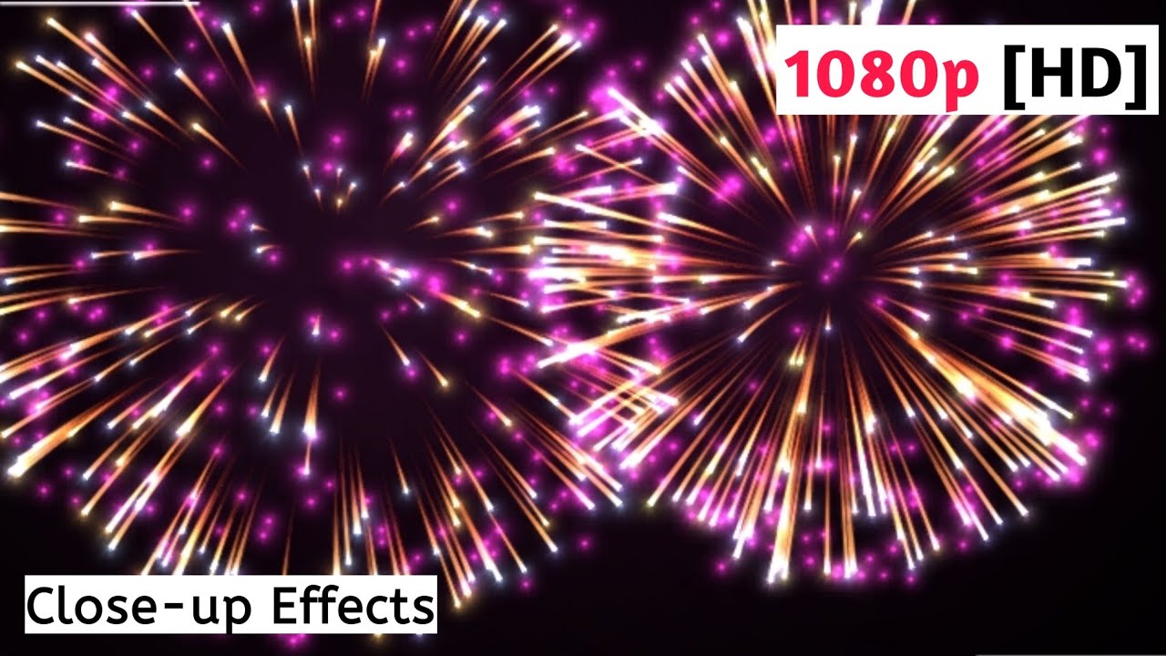 Pink Fireworks for Overlay BlackScreen - YouTube