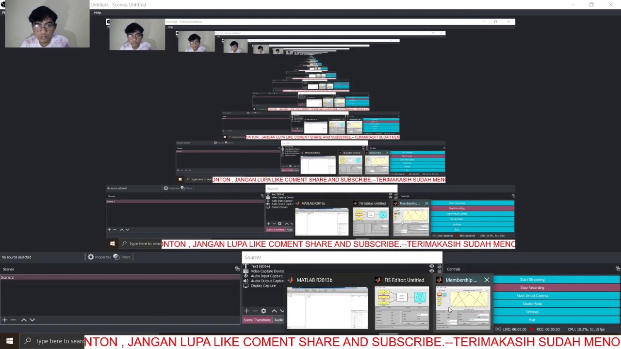 simulasi pegaplikasian logika fuzzy pada matlab - YouTube