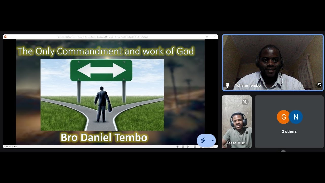 The Only commandment and work of God --Daniel Tembo - YouTube