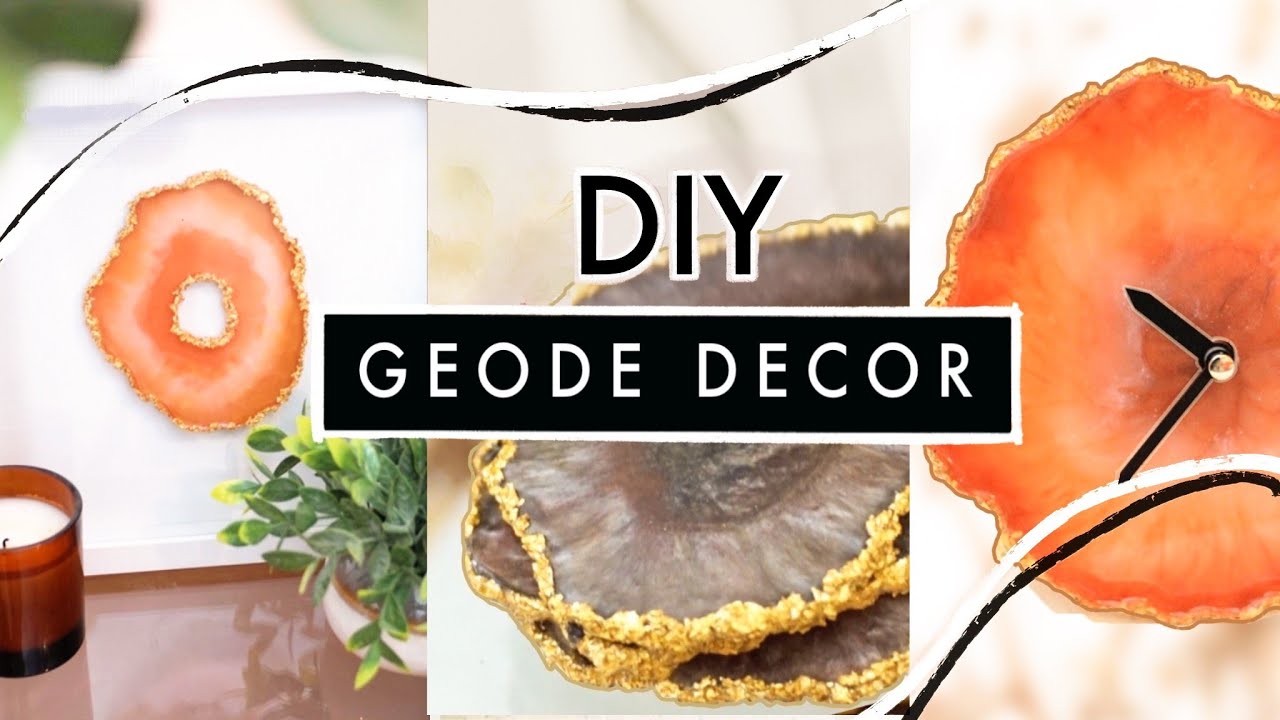 DIY Resin Geode Decor Tutorial // diy decor ideas (so fancy) - YouTube
