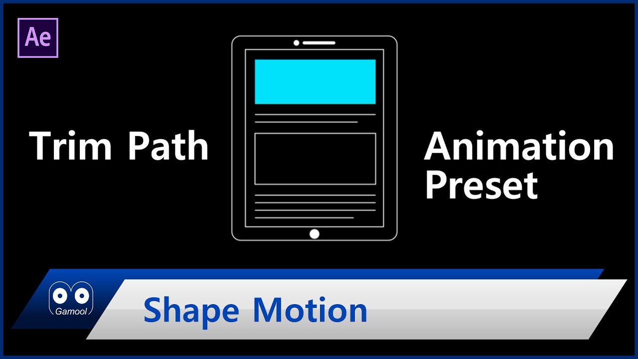 Shape - Trim Paths 그리고 Animation Preset 저장 후 사용법 - YouTube