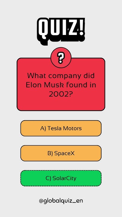 Do you really know Elon Musk? Then answer this quiz. 📝📒 - YouTube