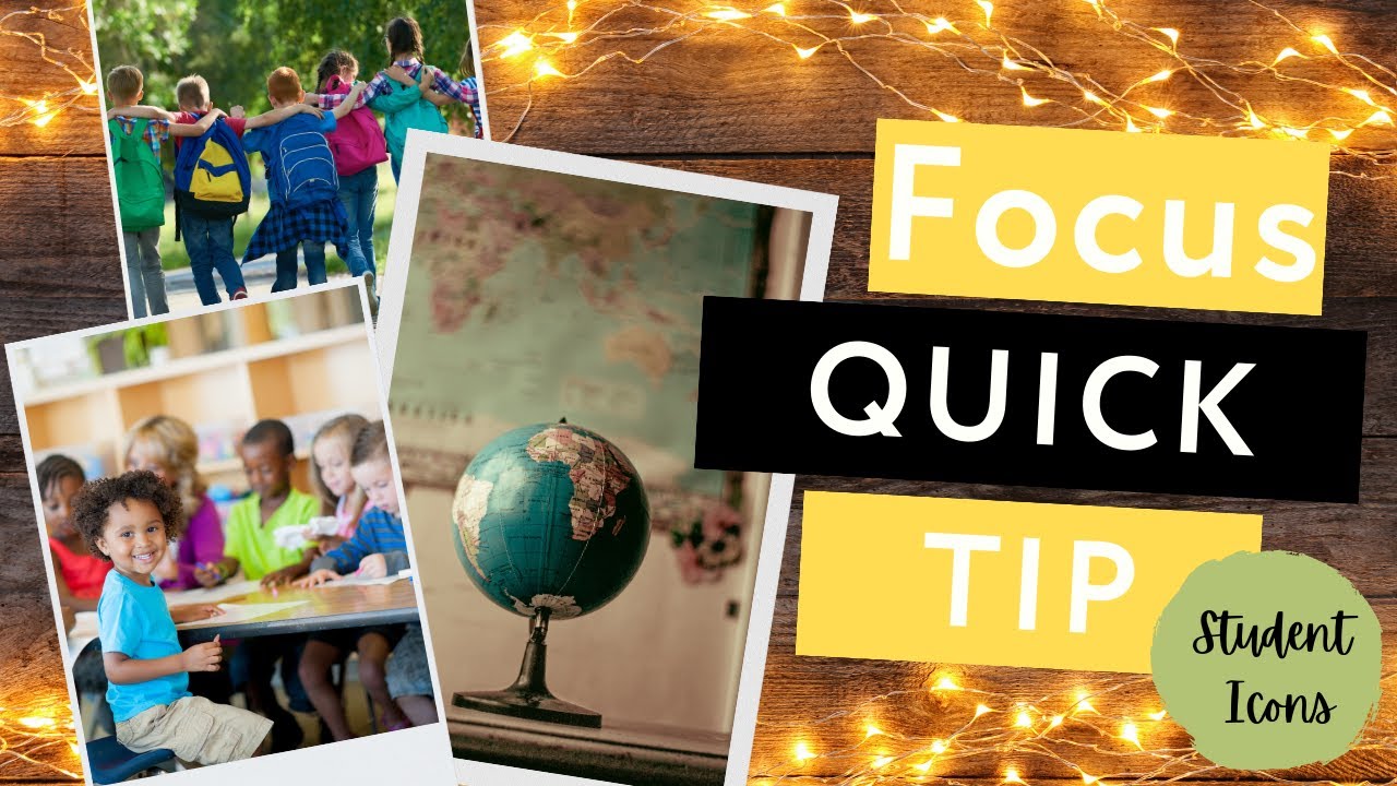 Focus Quick Tip: Student Icons - YouTube