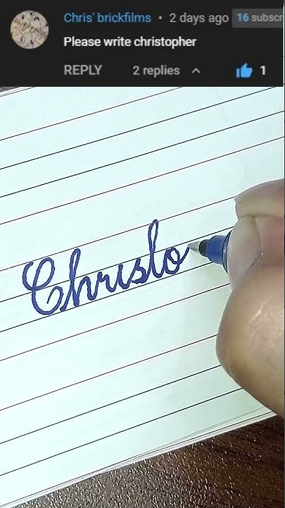 Christopher - Beautiful name in Cursive writing | Cursive writing for ...