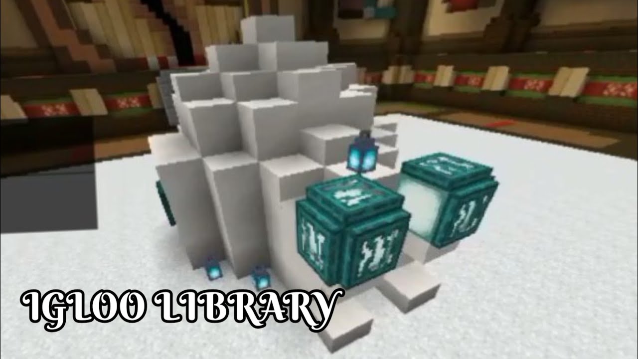 cool library room design igloo library build tutorial easy - YouTube