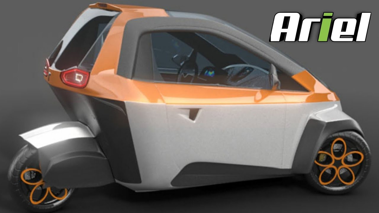 Ariel Three-Wheeler Electric Car भारत मे आते ही धमाल मचायेगी । - YouTube