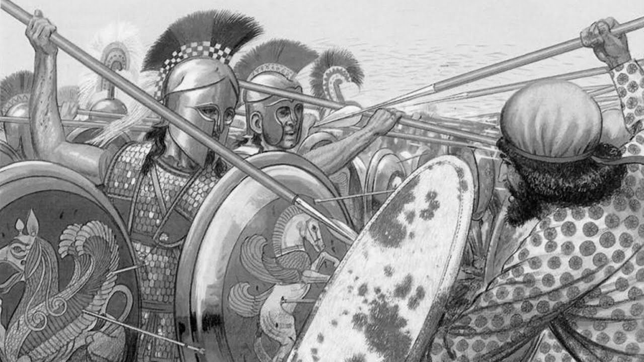 When the Immortals Met Greek Shields at Marathon - YouTube