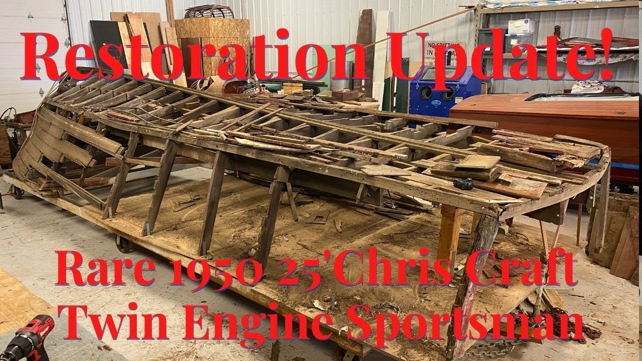 Is it Worth Saving! Rare 1950 25' Chris Craft Twin Engine Sportsman ...