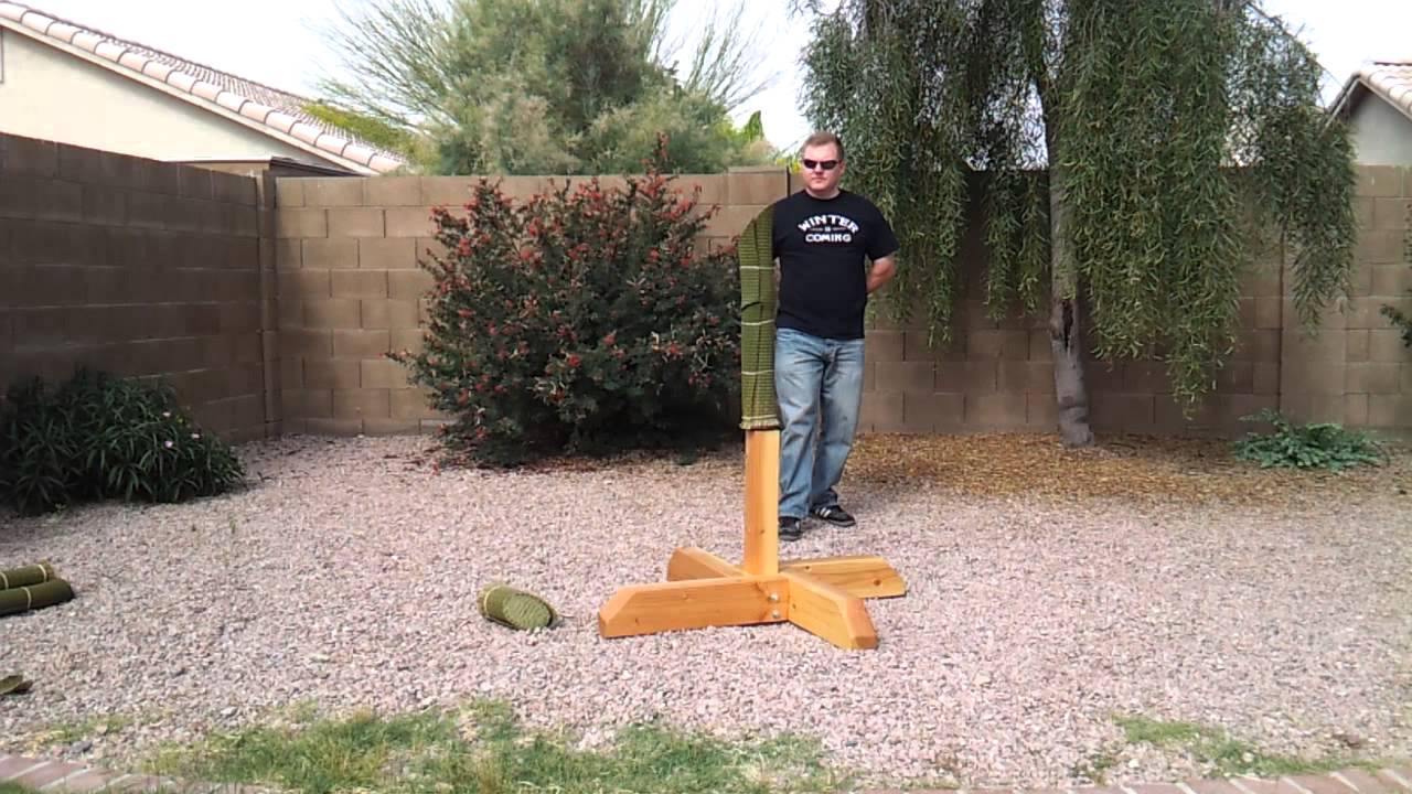 Tinker Medieval Sword tatami cutting - double mat - YouTube