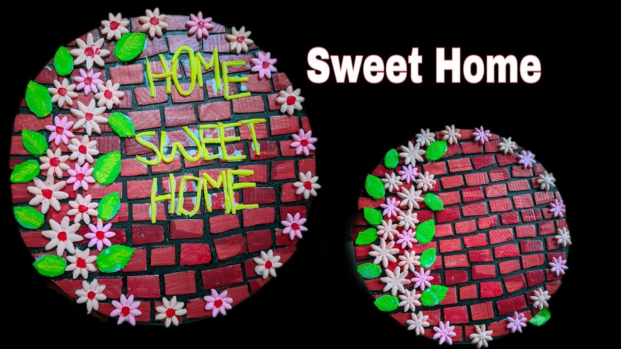 Home sweet Home | clay craft | DIY sweet home - YouTube