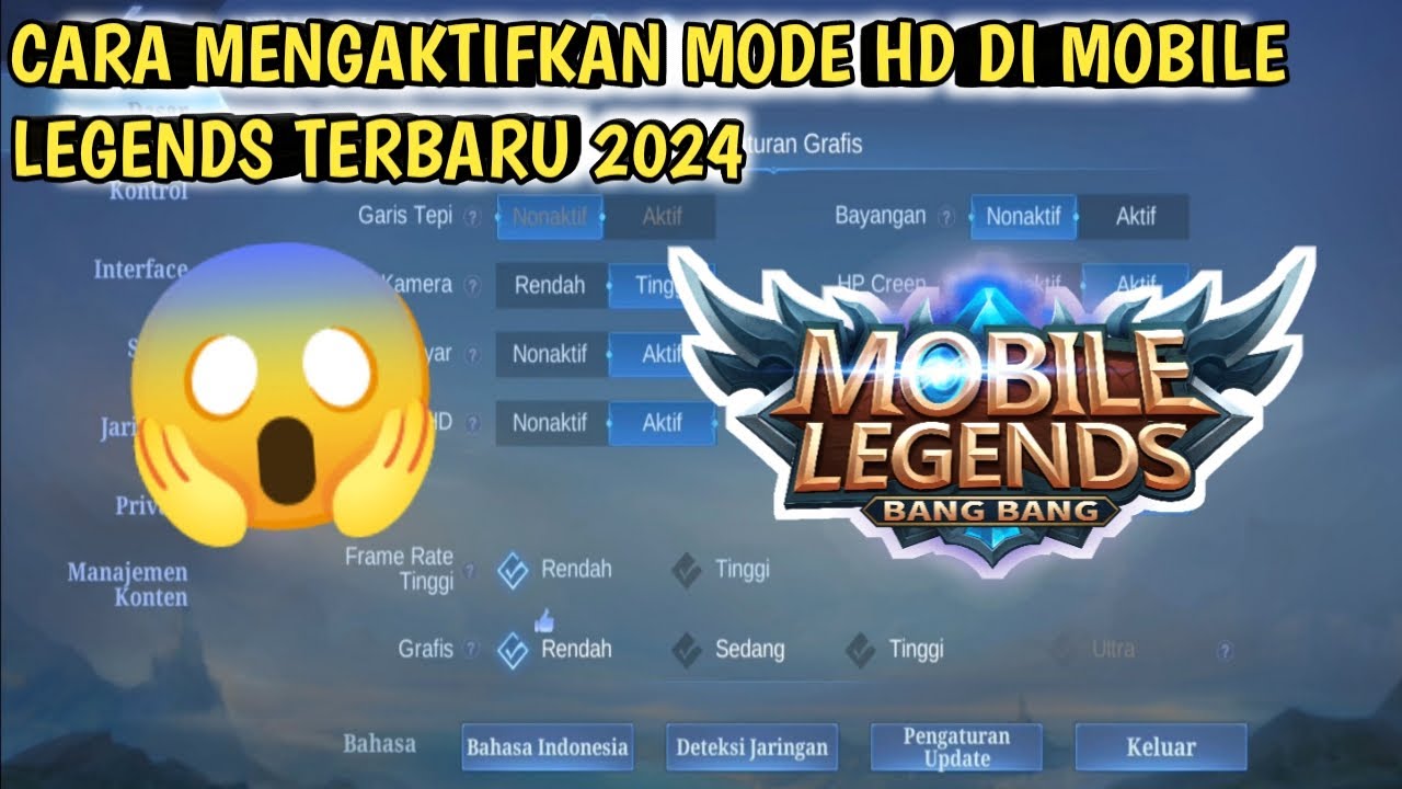 Cara Mengaktifkan Mode HD Di Mobile Legend Terbaru 2024 - YouTube