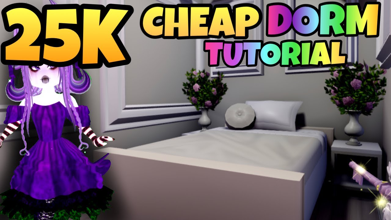 25k *CHEAP DORM TUTORIAL/SPEEDBUILD* (Easy & Quick) Royale High New School Campus 3 - YouTube