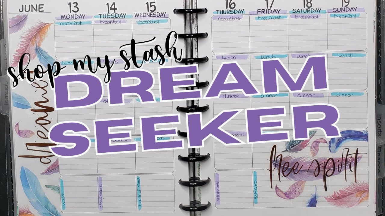 PLAN WITH ME DREAM SEEKER | TEACHER PLANNER FOR NON TEACHERS | - YouTube
