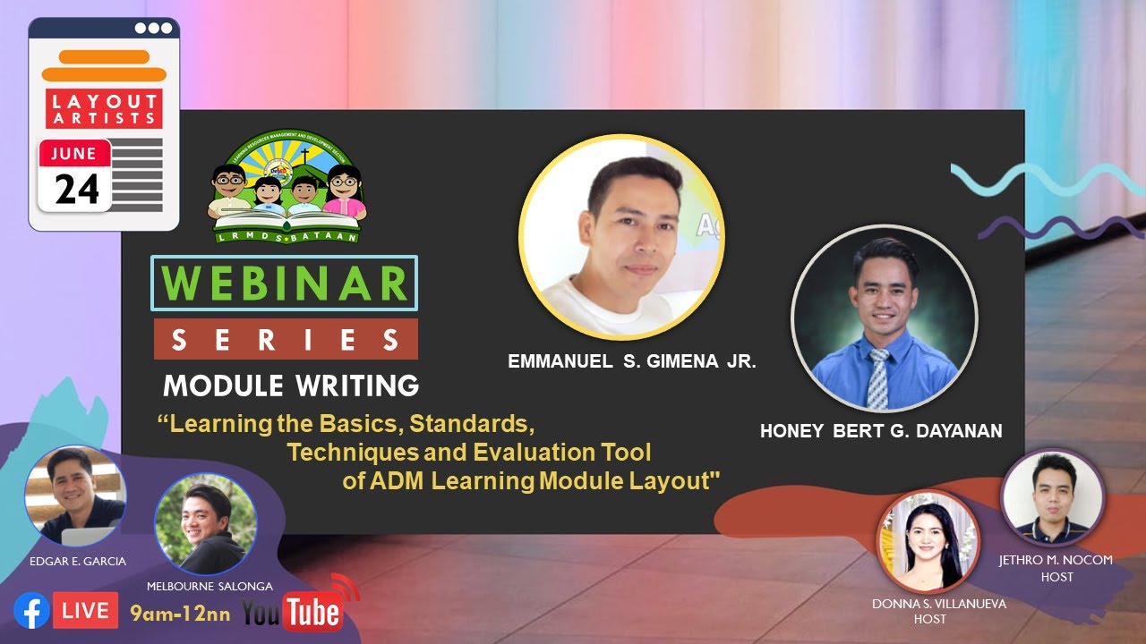 Division Webinar for Layout Artists of LRMDS-ADM Learning Resource ...