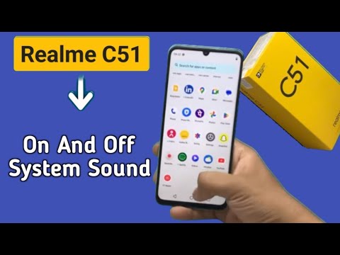 How to on and off system sound in Realme C51, Realme c51 system sound ...
