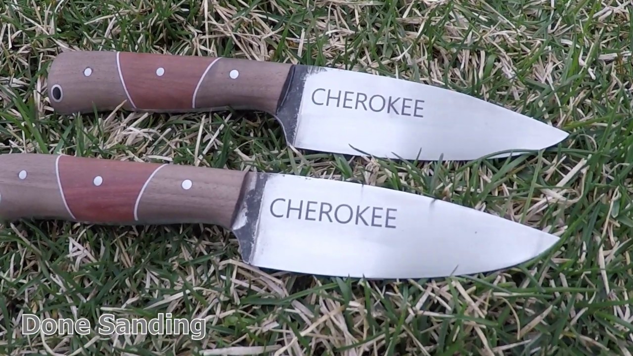 Making Two Jeep Cherokee Knives Part 3 - YouTube