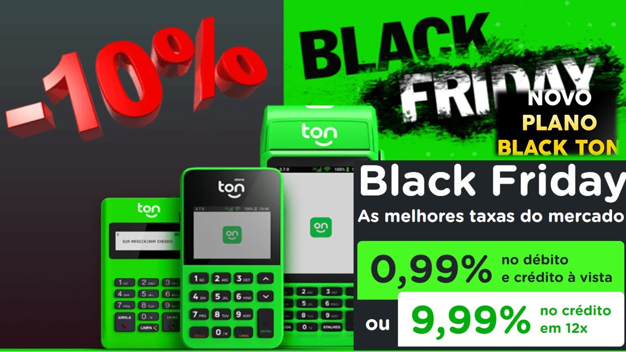 Black Ton com a melhor taxa do mundo - Maquina de cartão com a menor ...