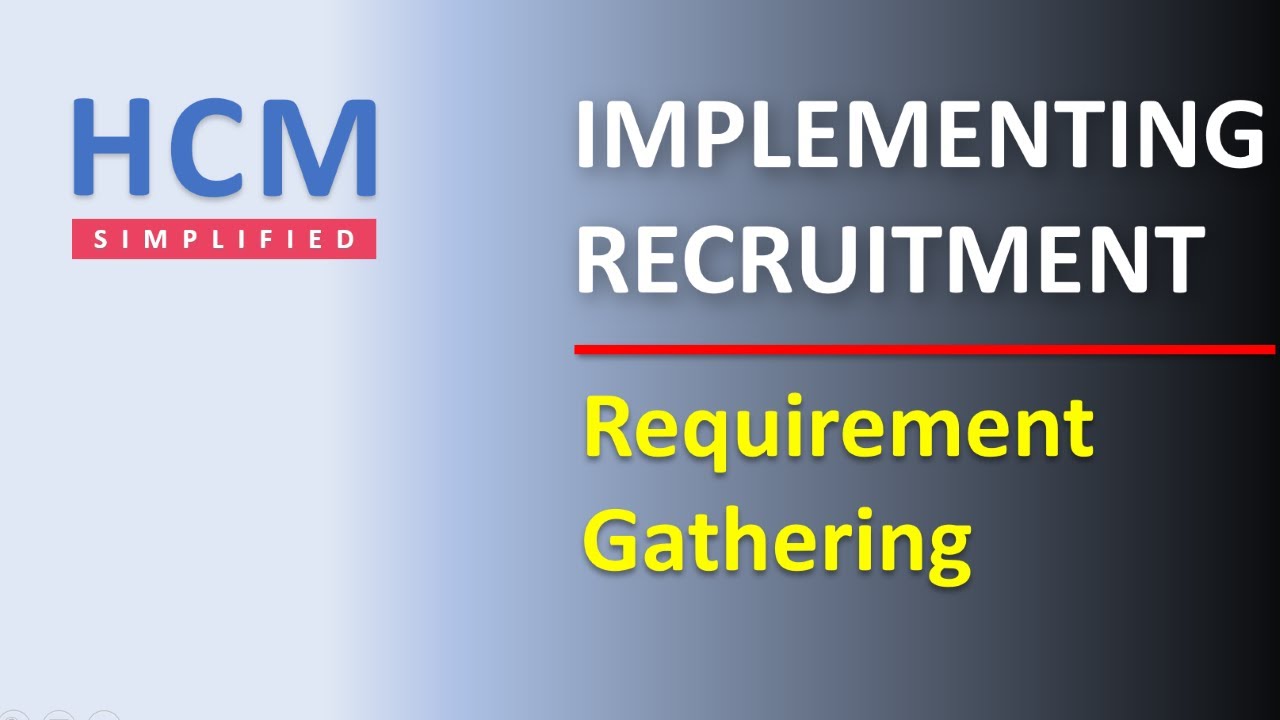 How to implement recruitment module | Part -1 | HCM Simplified - YouTube