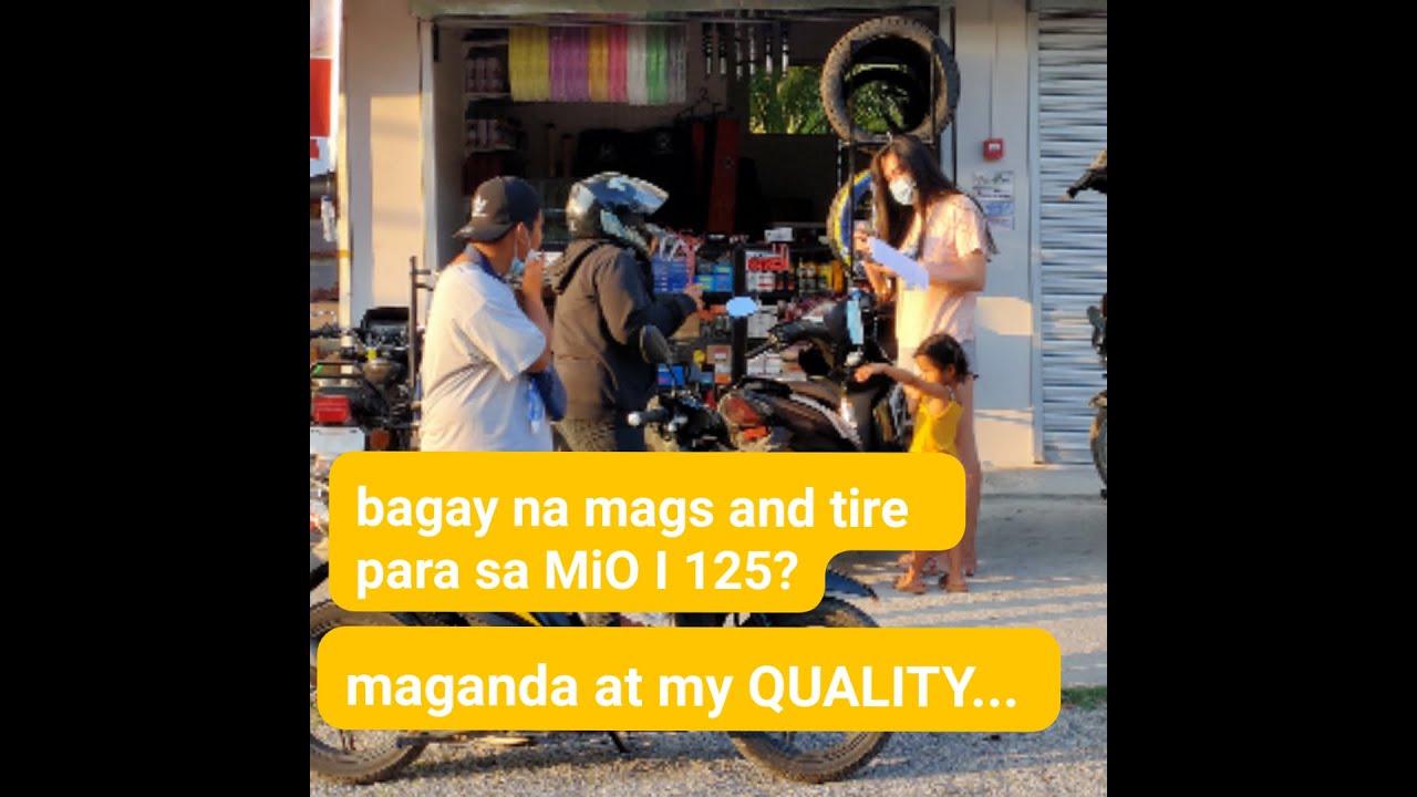 MIO I 125 NA MY COMSTAR MAGS WHITE AT MAXXIS TIRE - YouTube