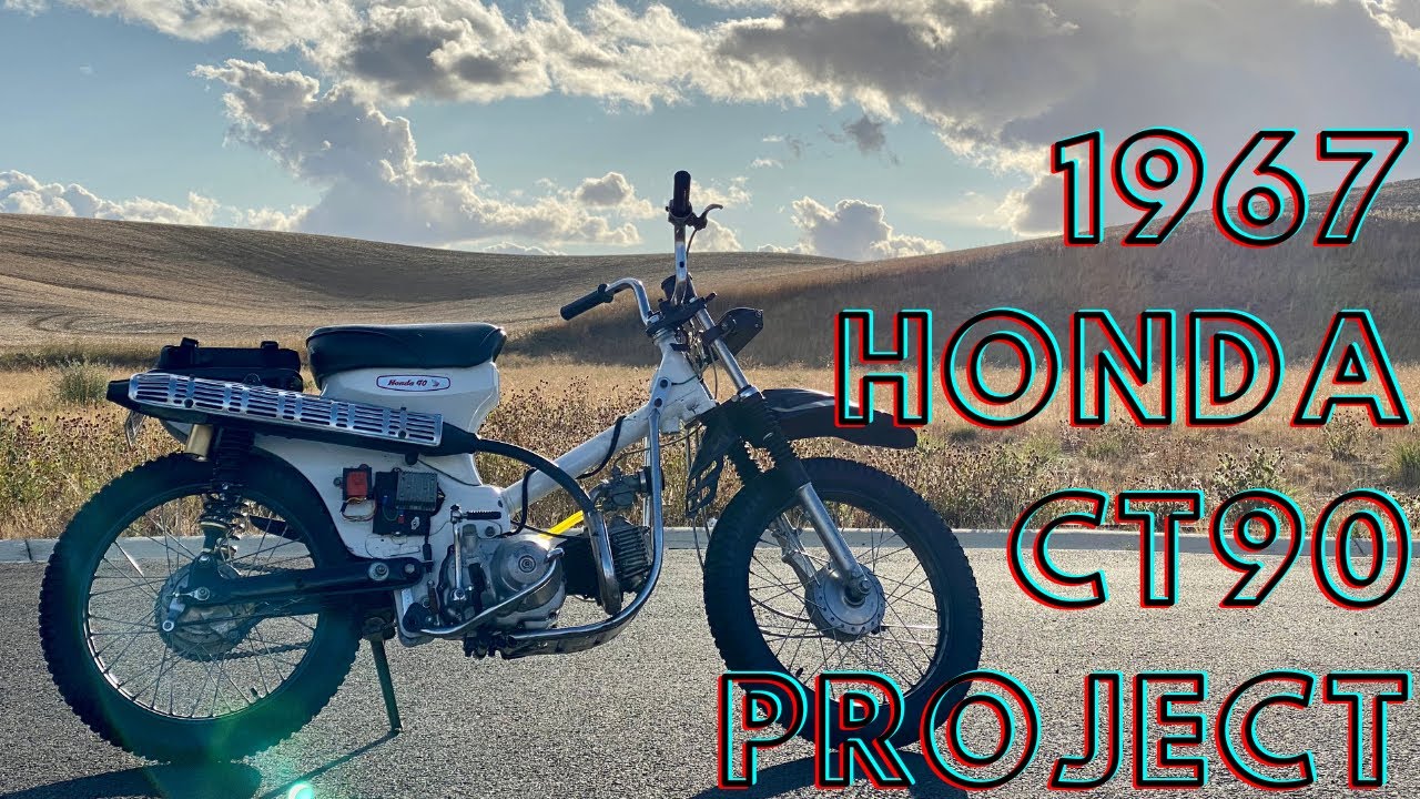 Intro to My Engine Swapped 1967 Honda CT90 Project Bike - YouTube