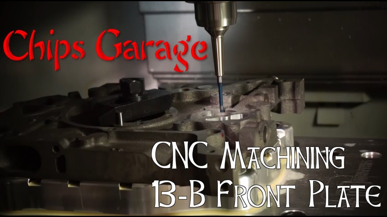 Custom CNC'd Mazda 13B Front Engine Plate - YouTube