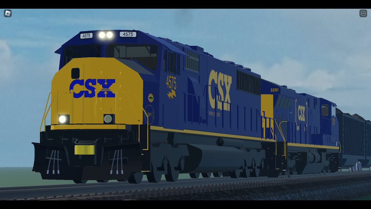 CSX SD70AC Test - YouTube