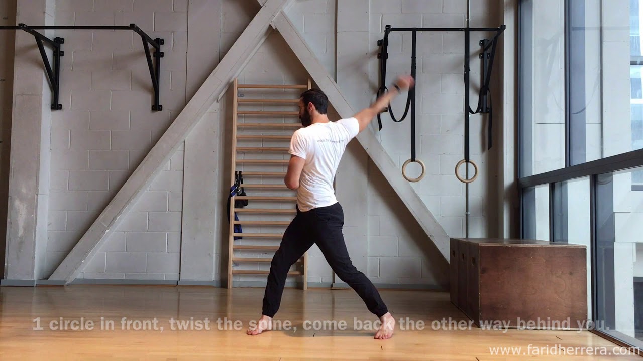 Shoulder mobilization: Straight arm circles - YouTube