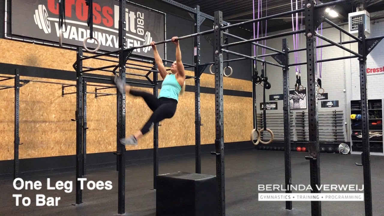 One Leg Toes To Bar - YouTube