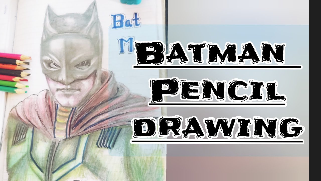 How to draw Batman/Batman/Pencil drawing/Pencil Batman - YouTube